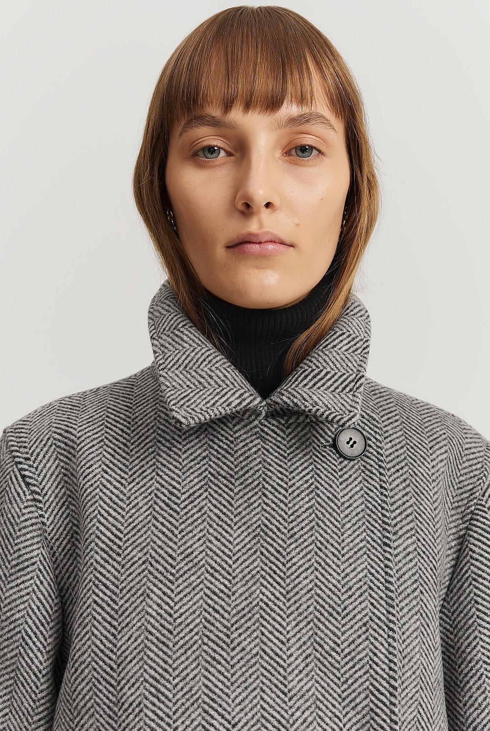 Herringbone Herringbone Peacoat - Jackets & Coats | Outlet