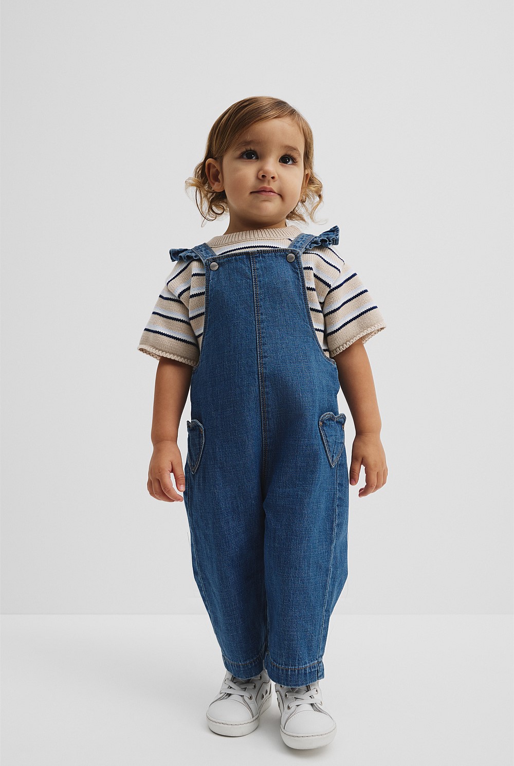 Indigo Denim Heart Overall - Overalls & Rompers | Outlet