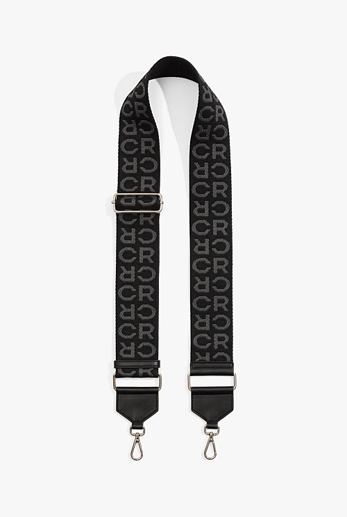 Black Wide Monogram Strap - Bags | Outlet