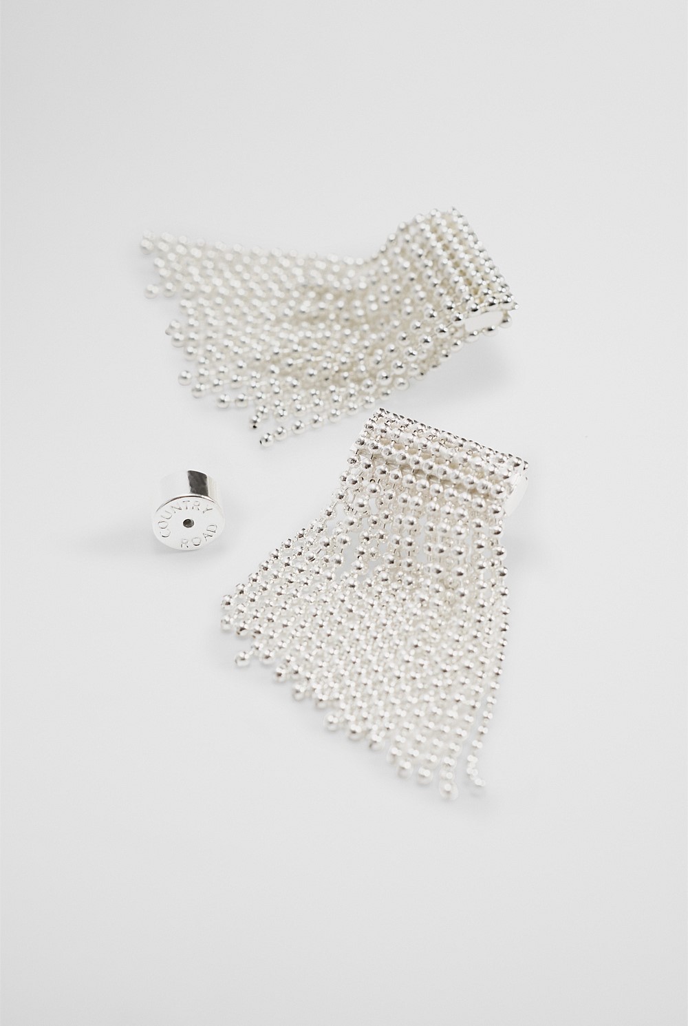 Silver Chain Drop Earring - Earrings | Outlet