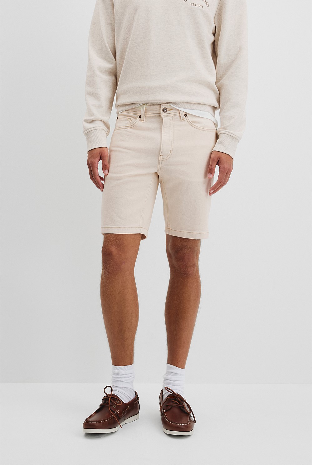 Natural Denim Short - Denim & Jeans | Outlet