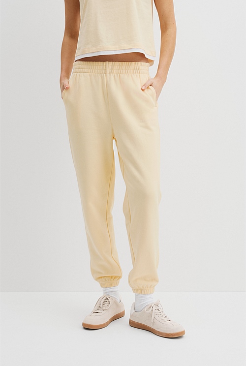 Buttermilk Australian Cotton Logo Track Pant - Pants | Outlet