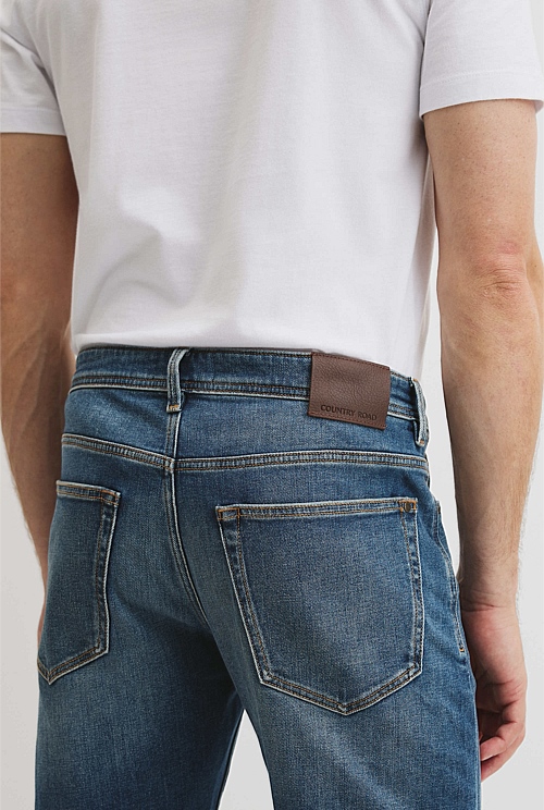 Dark Indigo Denim Short - Denim & Jeans | Outlet